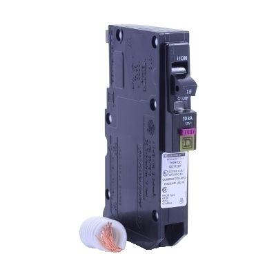 Square D QO115GFI 1-Pole 15 Amp Molded Case Circuit Breaker